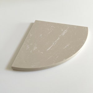 Beige Engineered Stone Corner Shelf Polished 9" - Etsy