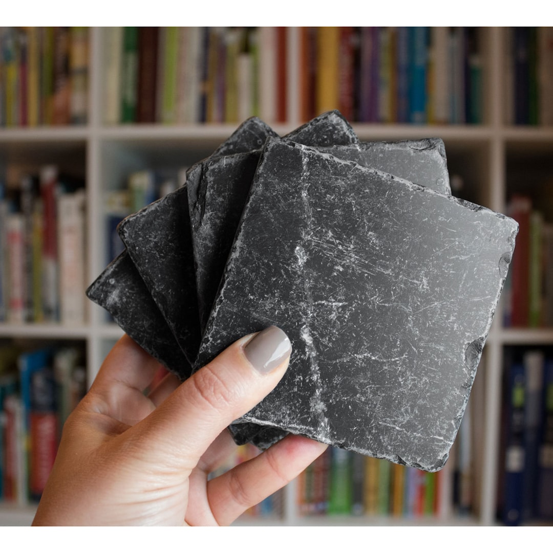 Marble Object 4-pieces Cork Backing Absorbent Natural Stone Marble ...