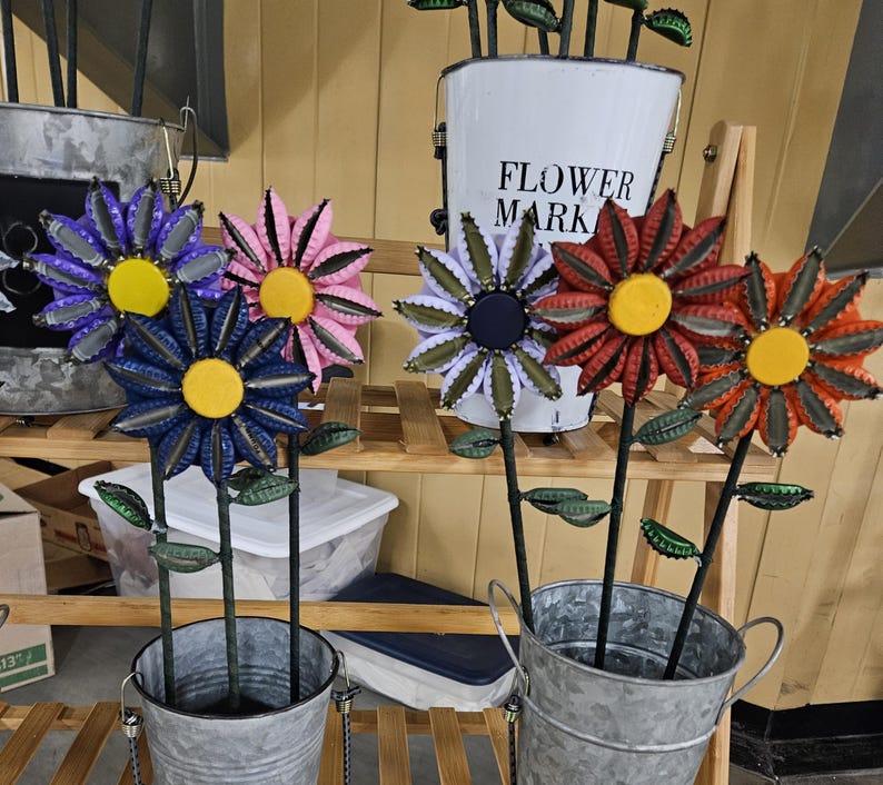 Bottle Cap Flowers - Etsy