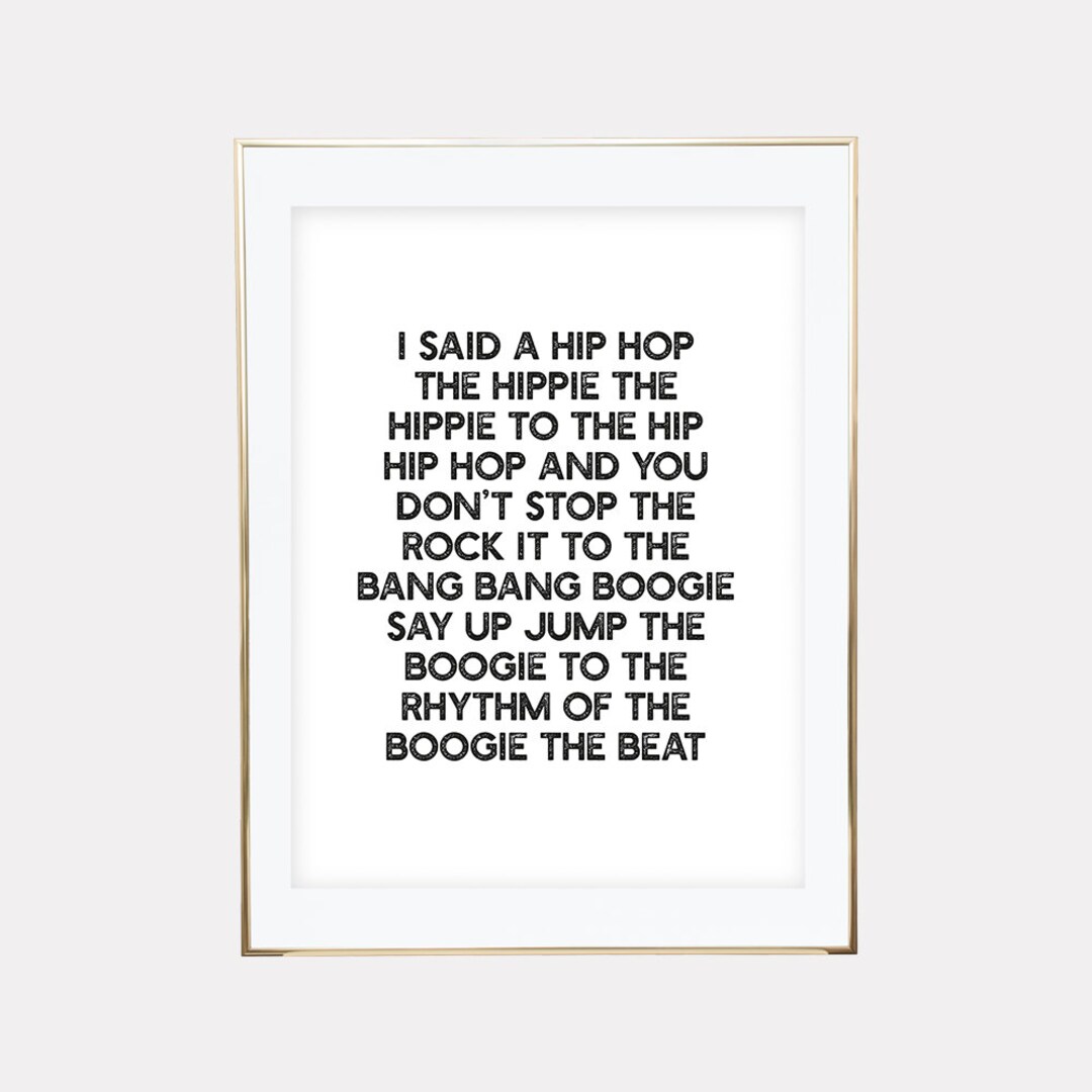 Rappers Delight Wall Art, Rappers Delight Print, Hip Hop Prints, Hip ...