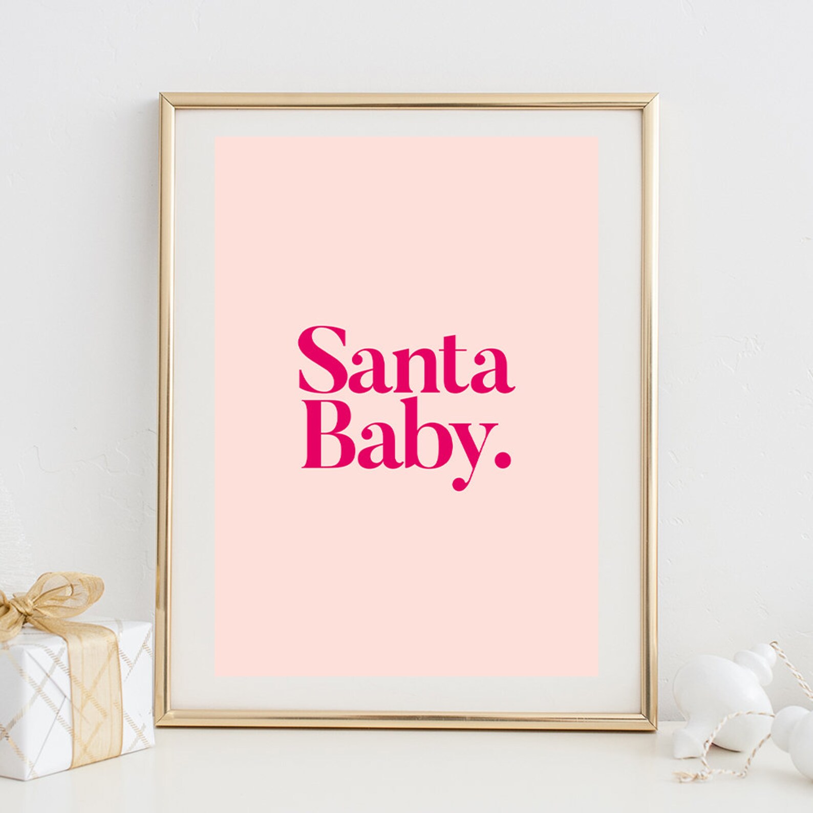 Christmas Prints Download Santa Baby Christmas Printable - Etsy