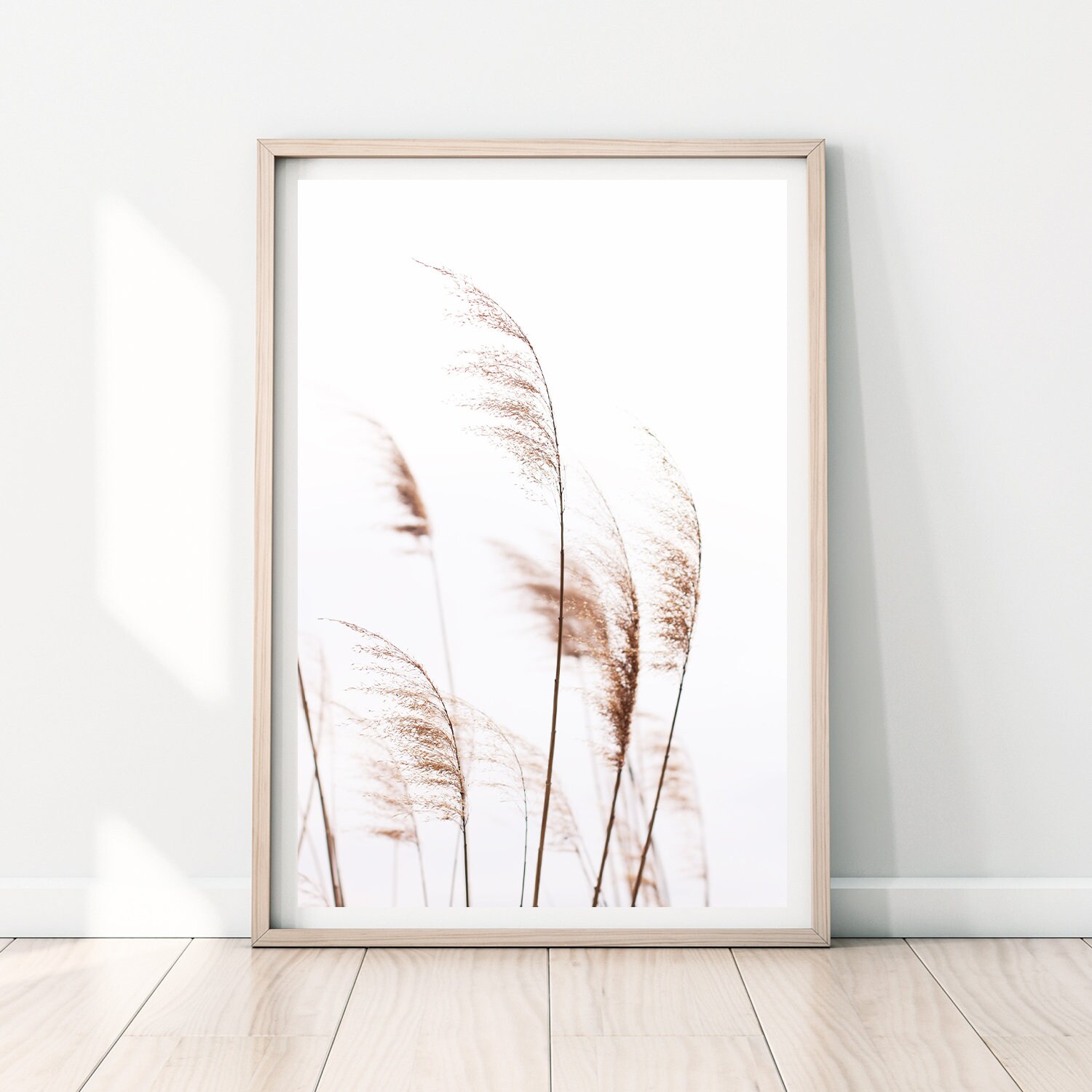 Pampas Grass Print Boho Printable Art Neutral Printable Art - Etsy