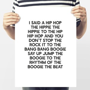 Rappers Delight Wall Art, Rappers Delight Print, Hip Hop Prints, Hip ...