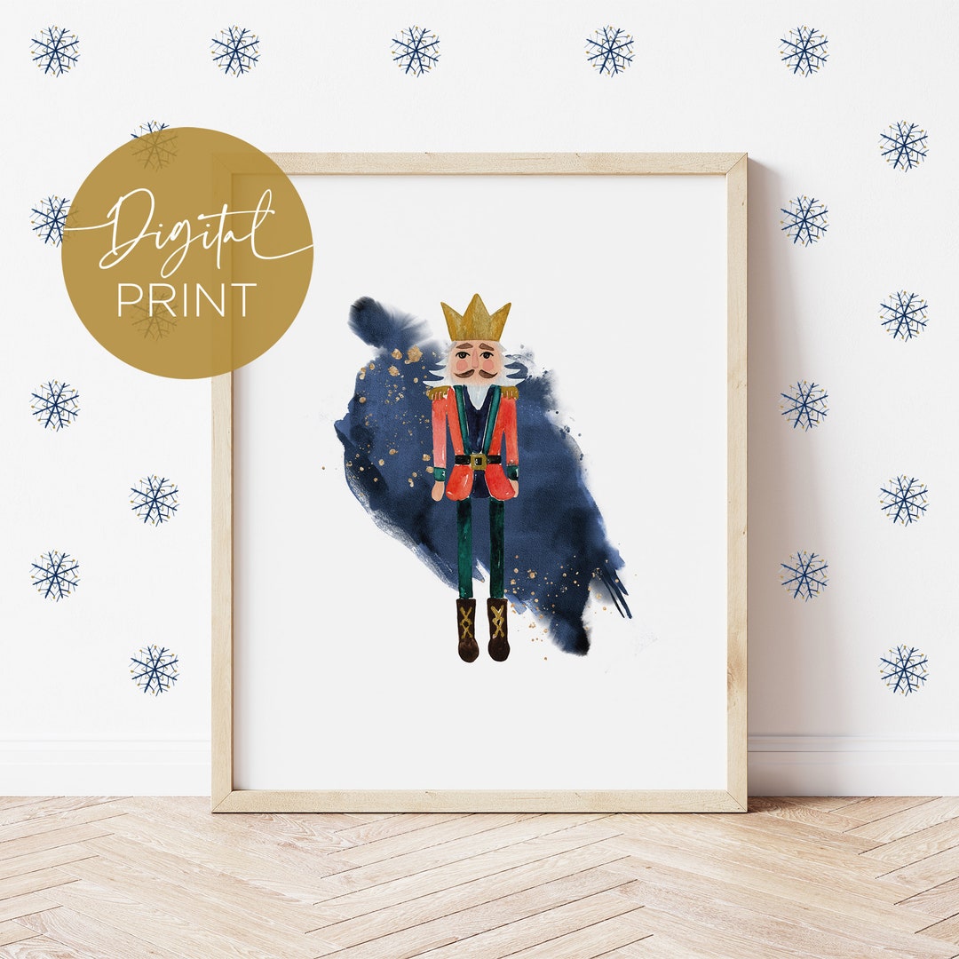 Nutcracker Wall Art, Nutcracker Print, Nutcracker Christmas Printable ...