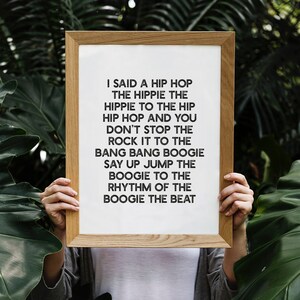 Rappers Delight Wall Art, Rappers Delight Print, Hip Hop Prints, Hip ...