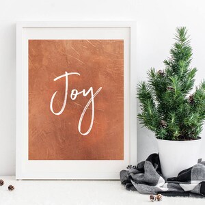 Joy Print, Joy Printable, Christmas Printable Wall Art, Christmas Print ...
