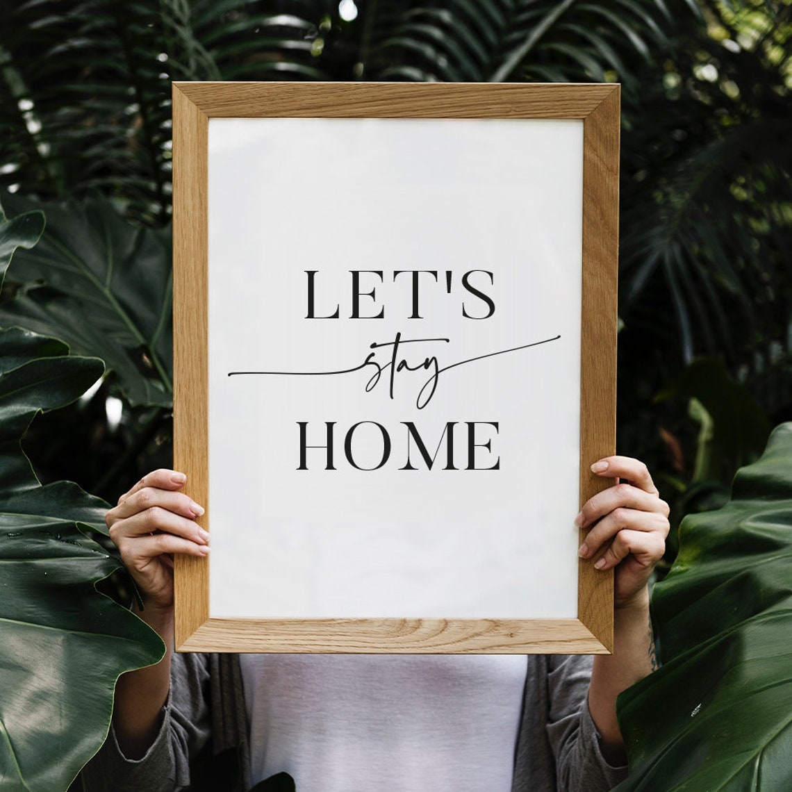Stay Home Printable Lets Stay Home Printable Lets Stay Home | Etsy