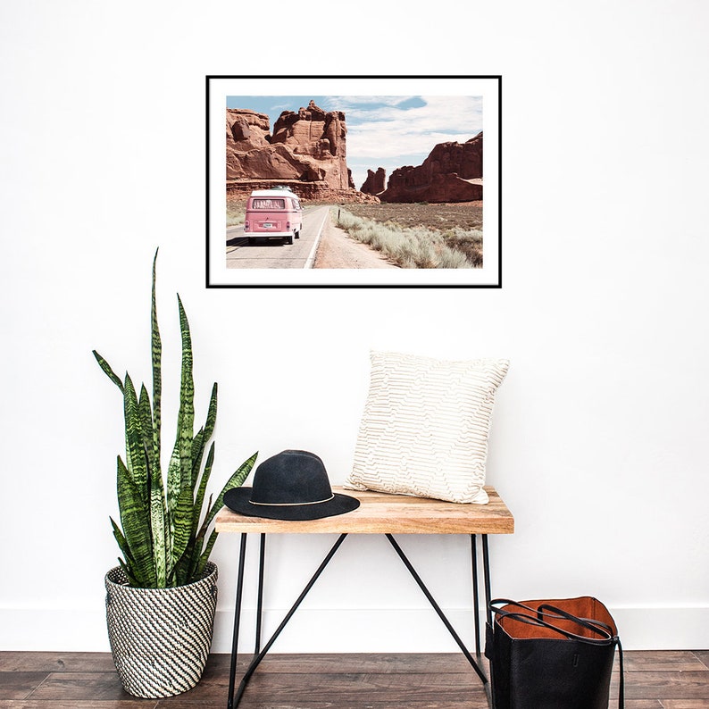 Boho Printable Art Retro Van Print Desert Print Digital - Etsy