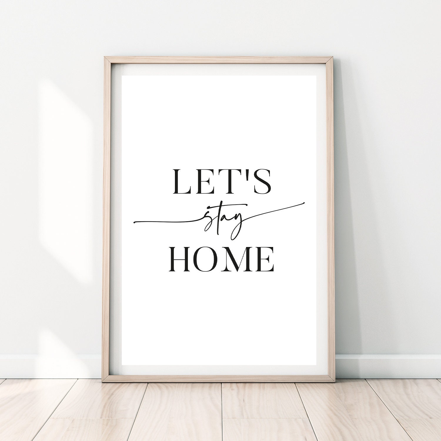 Stay home printable lets stay home printable lets stay home | Etsy