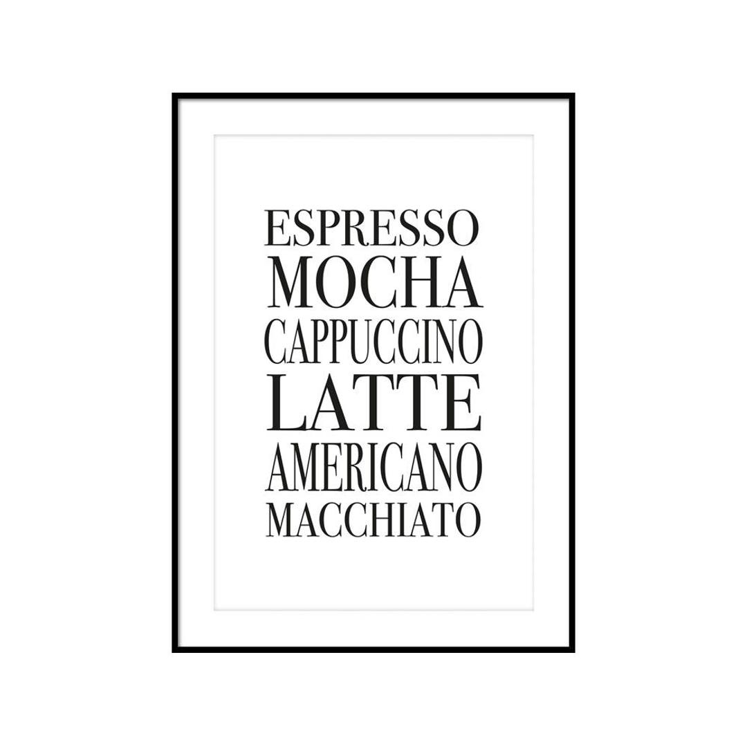 Coffee Print Coffee Printable Coffee Poster Coffee Poster - Etsy