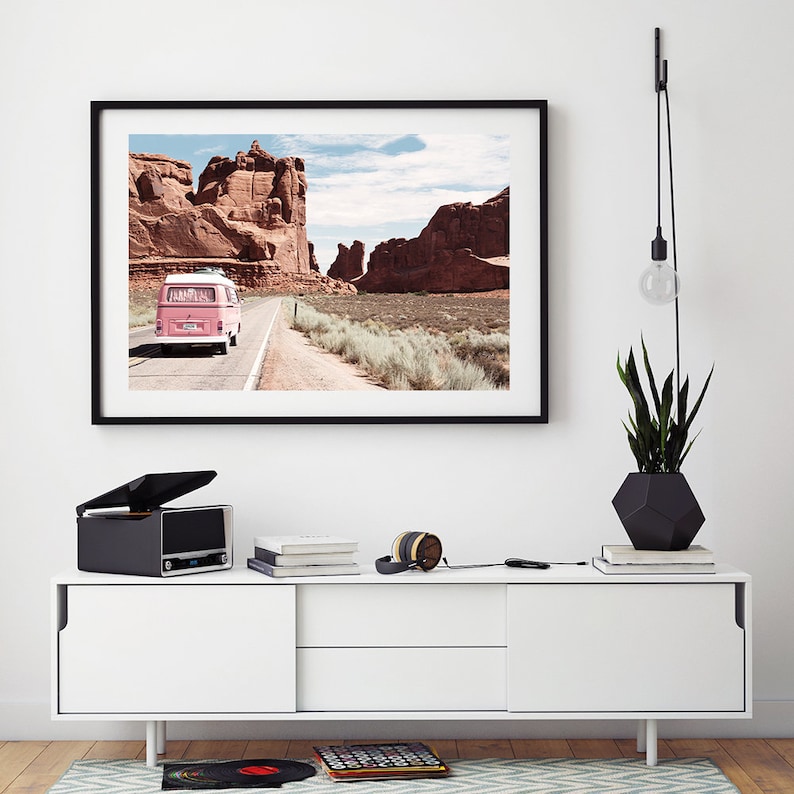 Boho Printable Art Retro Van Print Desert Print Digital - Etsy