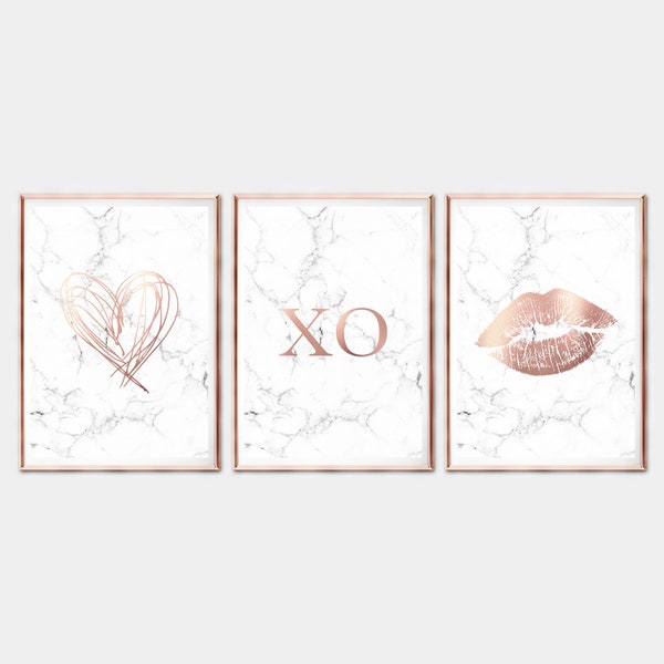 Rose Gold Posters - Etsy