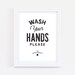 Wash Your Hands Printable, Bathroom Prints, Bathroom Poster Print ...