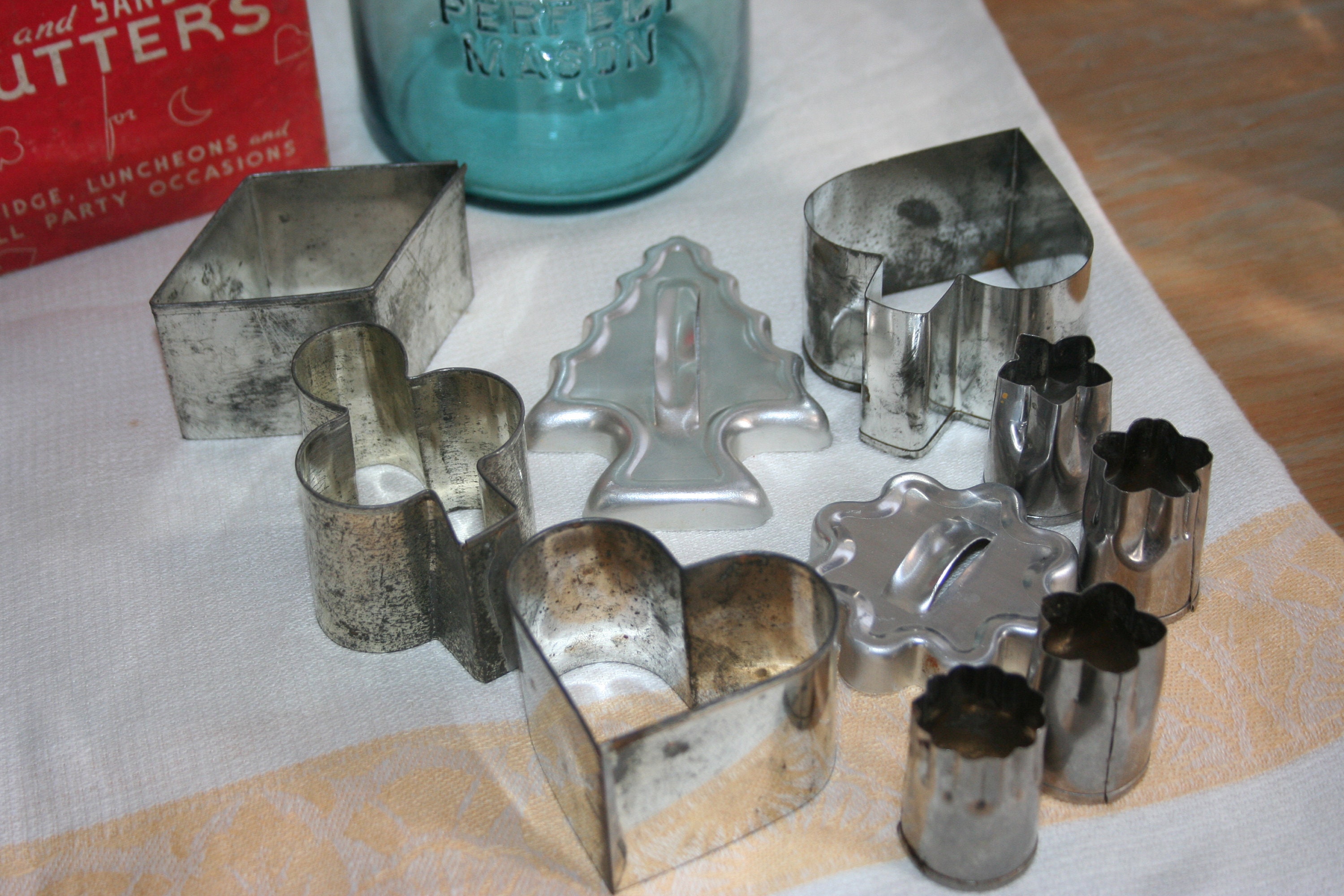 Vintage Metal Cookie Cutters Lot of Cake and Sandwich | Etsy