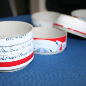 Budweiser Beer Can Coaster Puzzle Set Six Stacking Coasters | Etsy