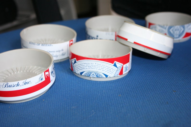 Budweiser Beer Can Coaster Puzzle Set Six Stacking Coasters | Etsy