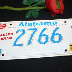 Alabama License Plate 1996 Disabled Veteran License Plate - Etsy
