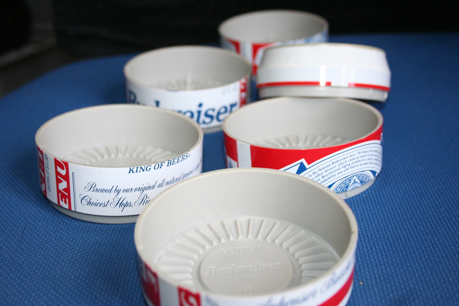 Budweiser Beer Can Coaster Puzzle Set Six Stacking Coasters | Etsy