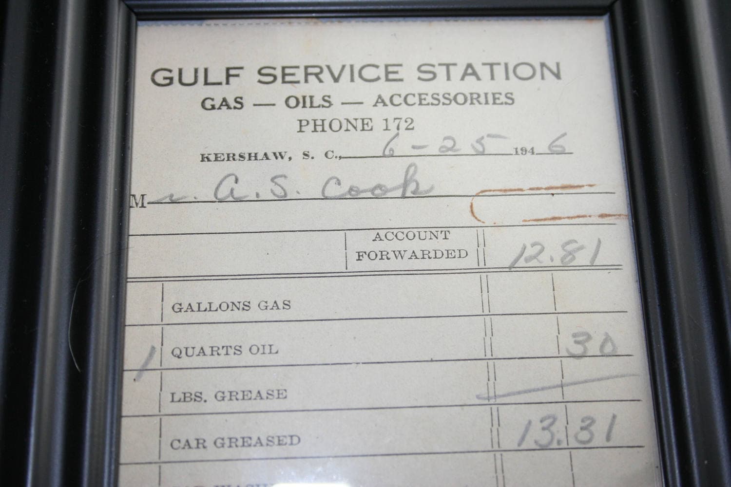 Gas Station Receipt - Etsy
