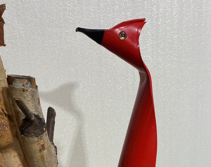 Candy, the Red Cardinal Garden Art - Etsy