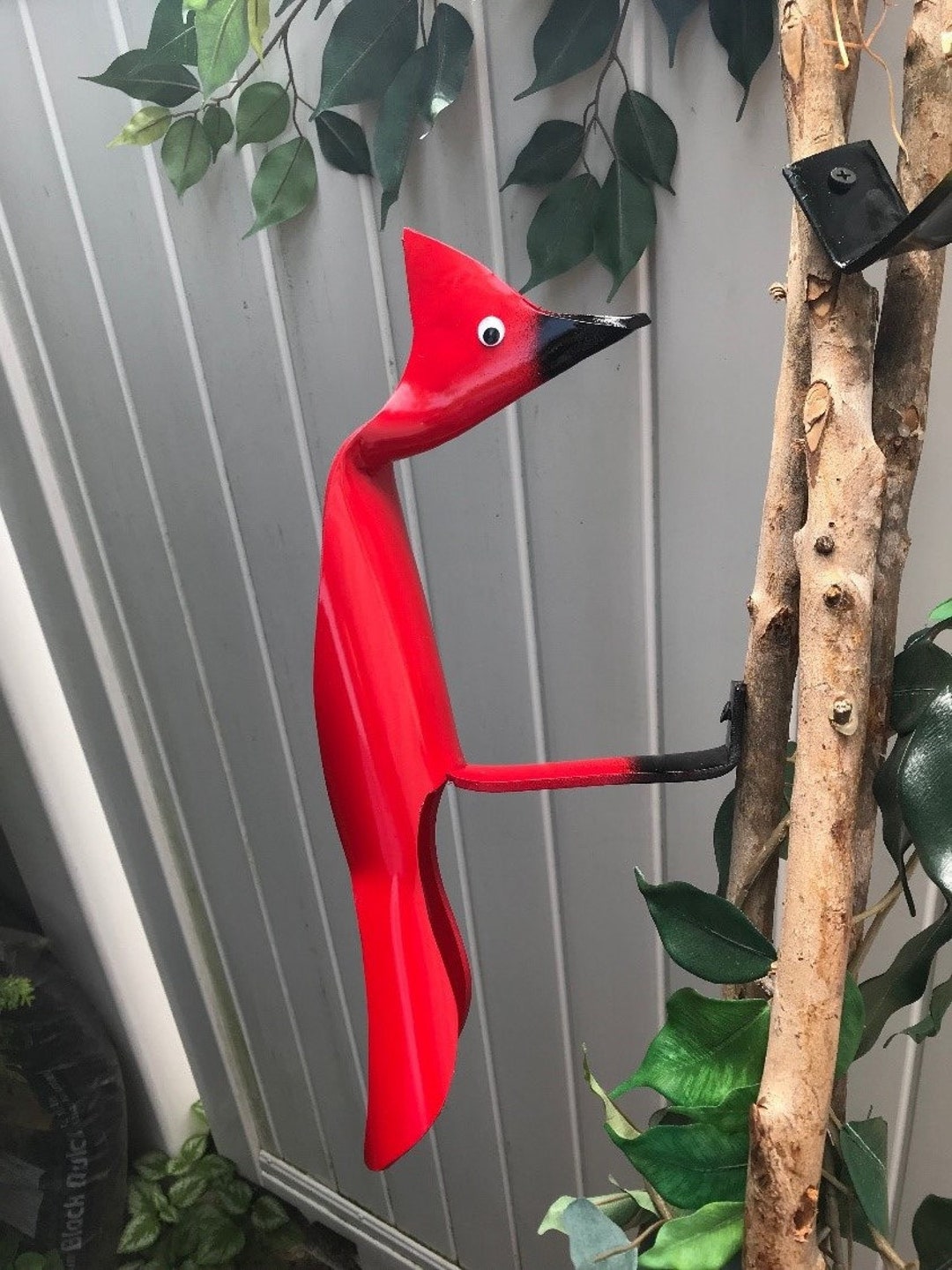 Candy the Red Cardinal Garden Art - Etsy