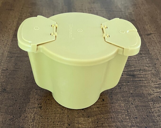 Vintage Tupperware Sugar Container Harvest Gold 577 10 Flip Top Lid - Etsy