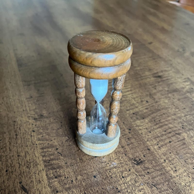 Vintage Wood Egg Timer - Etsy