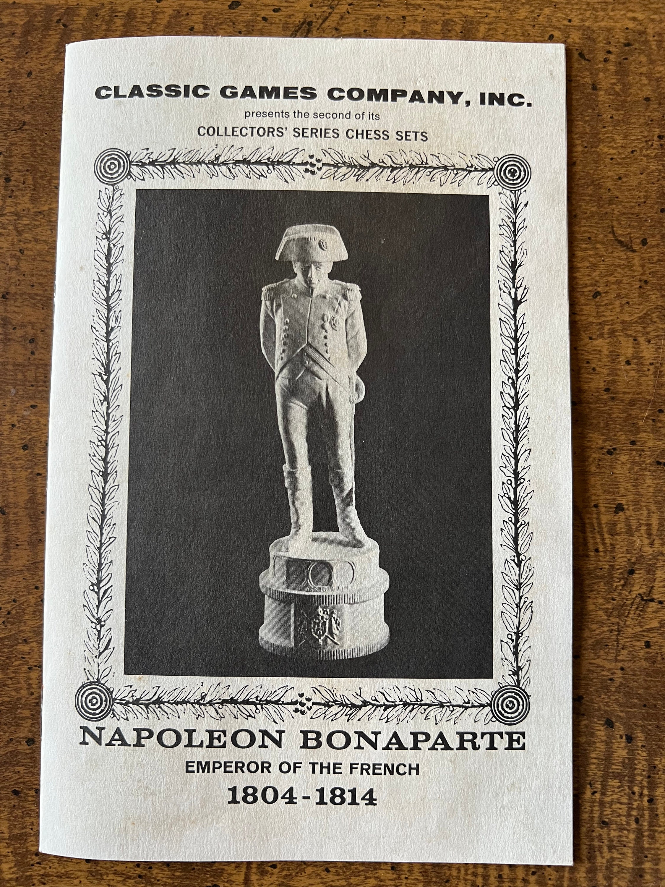 Napoleon Bonaparte Classic Games Chess Set 1966 Edition II Goldtone ...