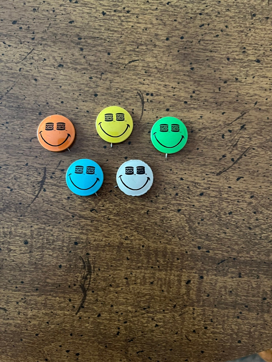Burger King Smiling Pins Vintage Advertising Pins Lot of 5 - Etsy