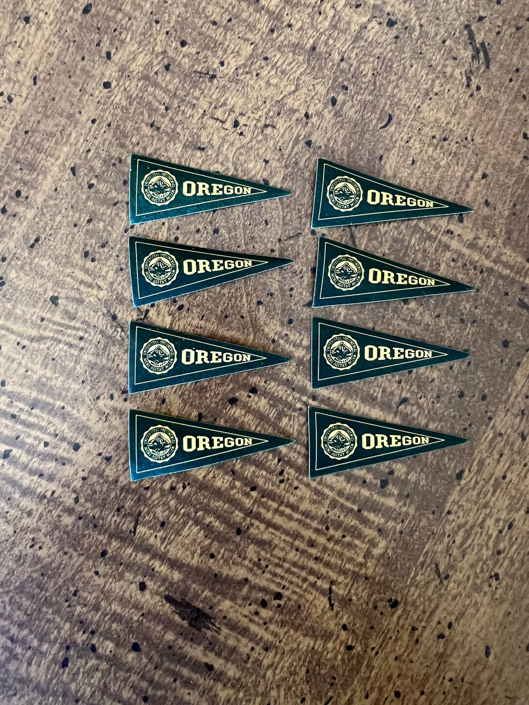 Mini Oregon University Pennant Stickers Green Group of 8 - Etsy