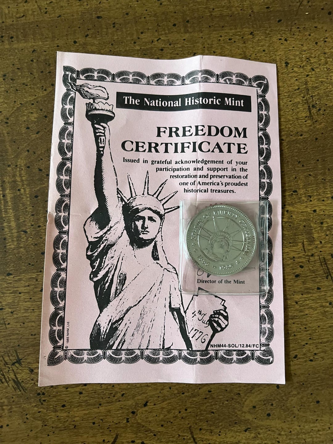 Statue of Liberty 100th Anniversary Centennial Token Double Eagle Gift ...