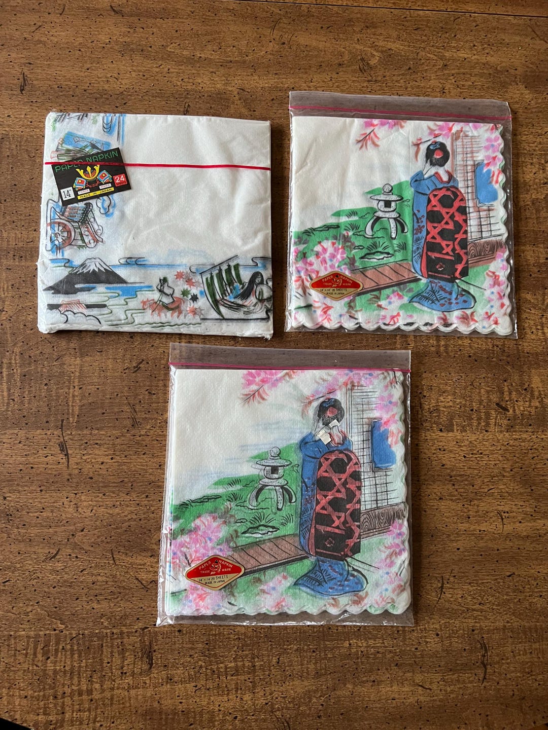 Cocktail Paper Napkins Made in Japan Rice Paper Silk Effect 14 Inch ...