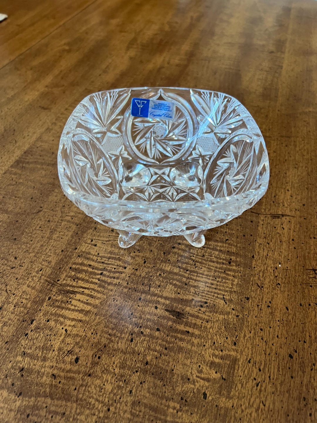 Vintage Lead Crystal Footed Candy Dish - German Democratic Republic - Etsy