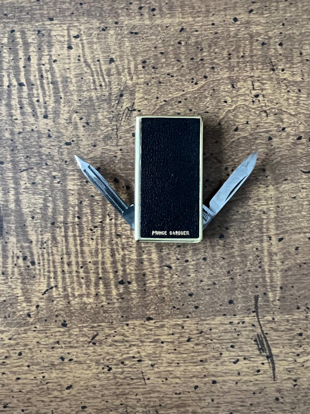 Prince Gardner Money Clip Pocket Knife Nail File Original Box Folding ...