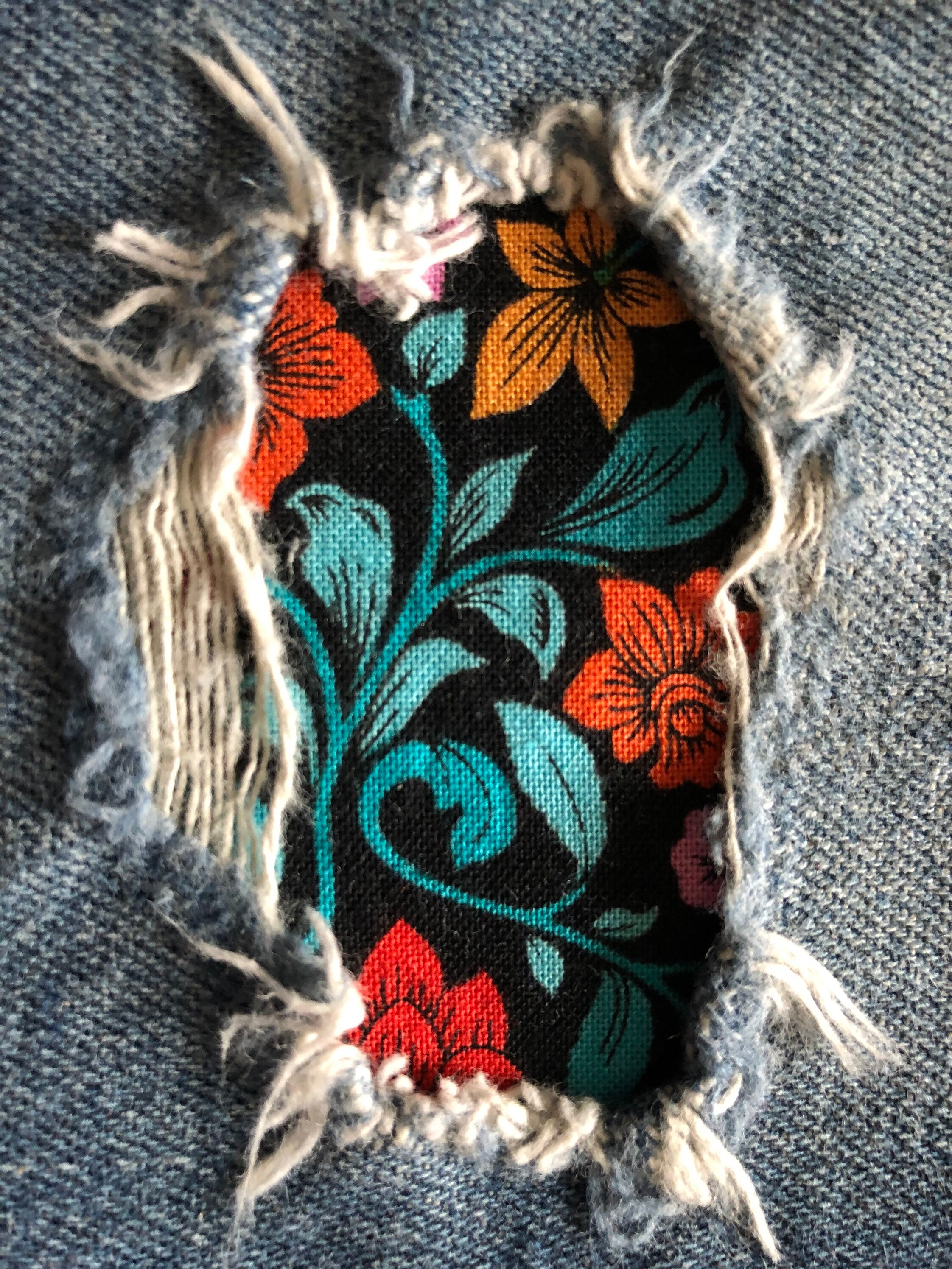 Bright Floral With Teal Peek a Boo Iron on Patches assorted - Etsy