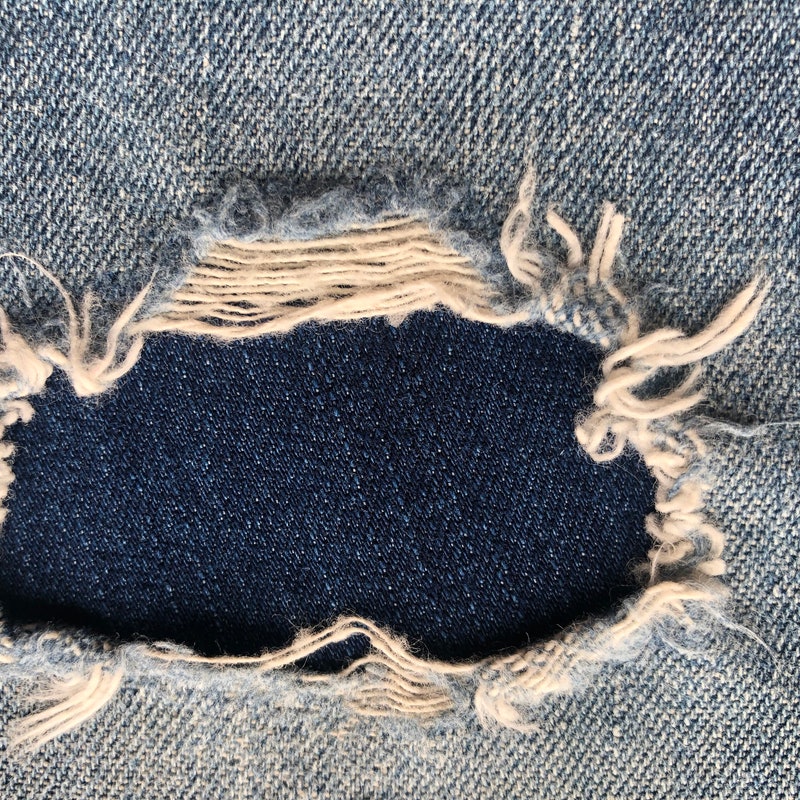 Stretch Patches Jeans - Etsy