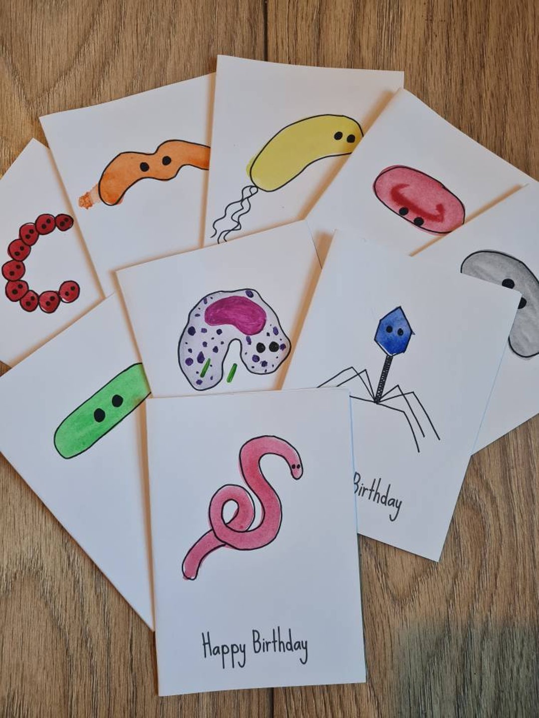 Microbiology Birthday Cards - Etsy