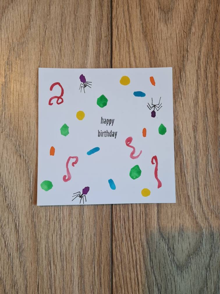 Virus Birthday Card - Etsy