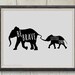 Be Brave Little One Printable Art ; 8x10 11x14 Black and White Simple ...