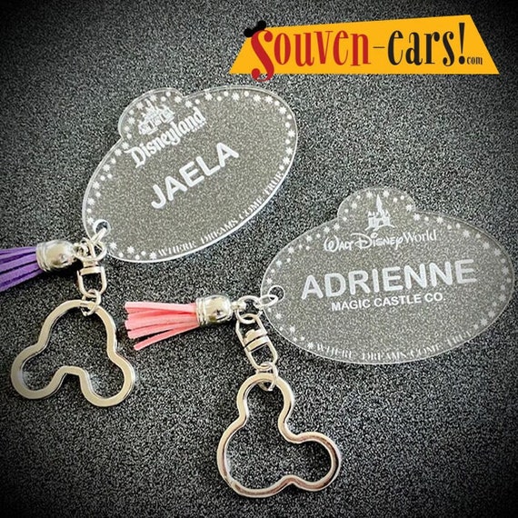 Disneyland Cast Member Inspired Acrylic Key Chain - Etsy