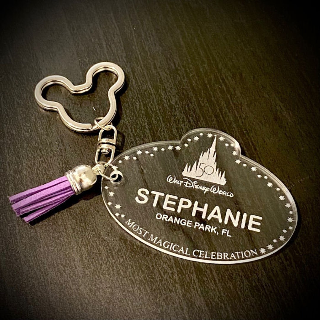 Walt Disney World 50th Anniversary Cast Member Inspired Acrylic Key ...