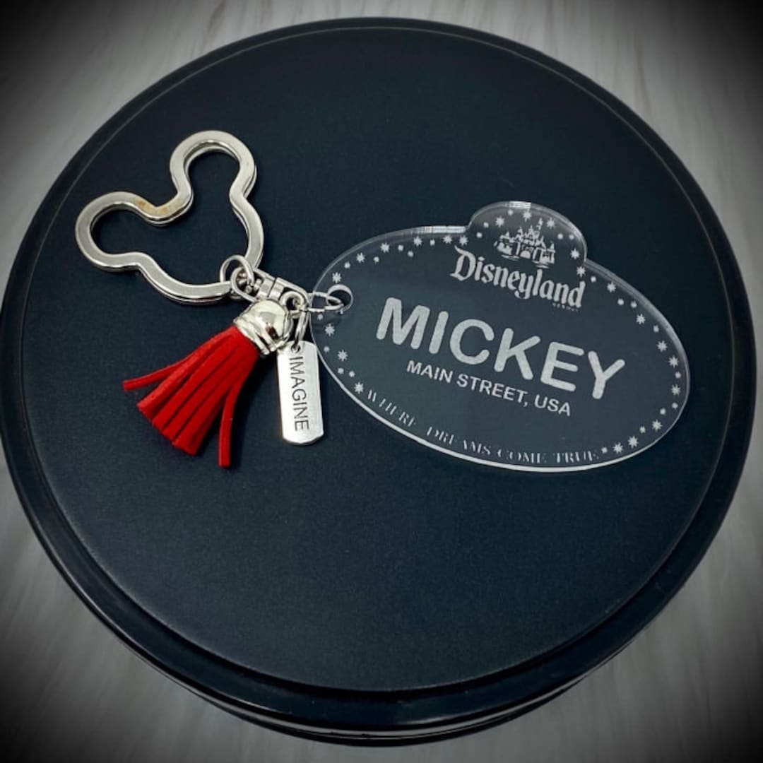 Disneyland Cast Member Inspired Acrylic Key Chain - Etsy