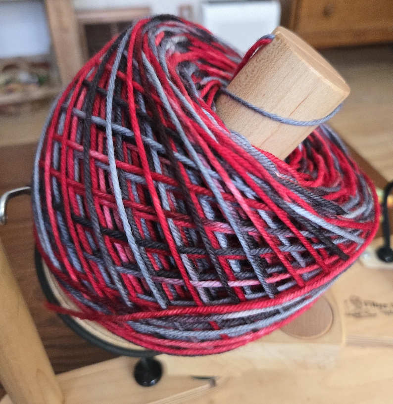 Hand Dyed Yarn: It's Very Plaid Today - Superwash Merino Wool Blend ...