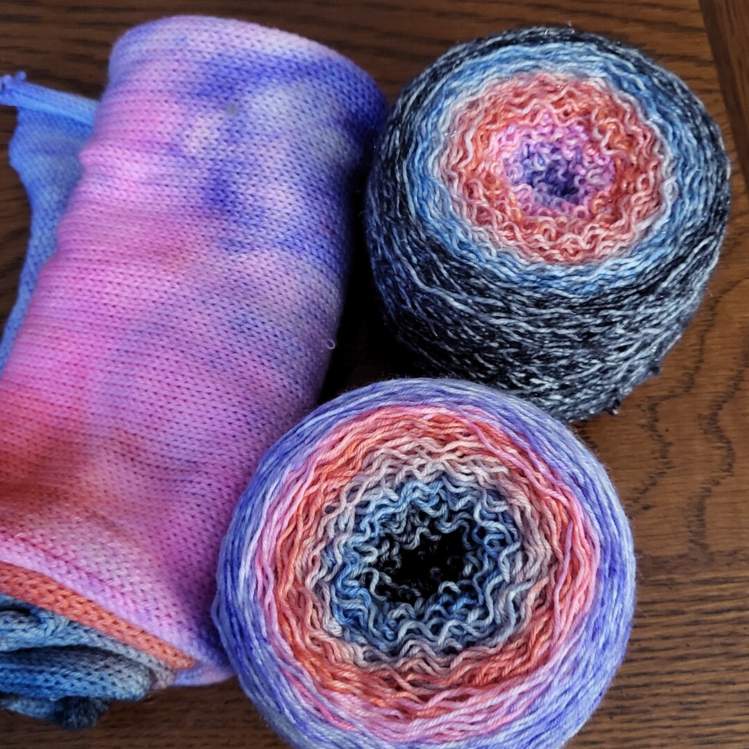 Hand Dyed Yarn Fingering Sock Munising Bay Sunrise Superwash GRADIENT ...