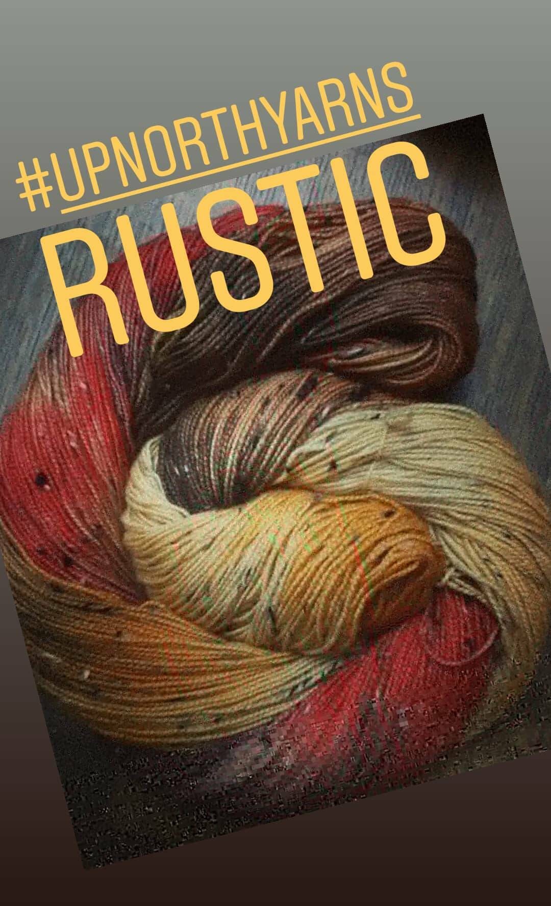 Hand Dyed Donegal Tweed Yarn: Rustic Browns, Orange, Cream - Etsy