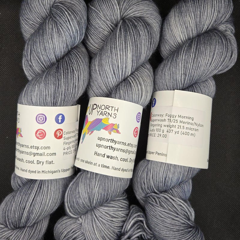 Tonal Grey Dk Yarn - Etsy
