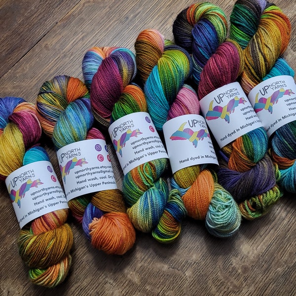 Hand Painted Yarn - Etsy
