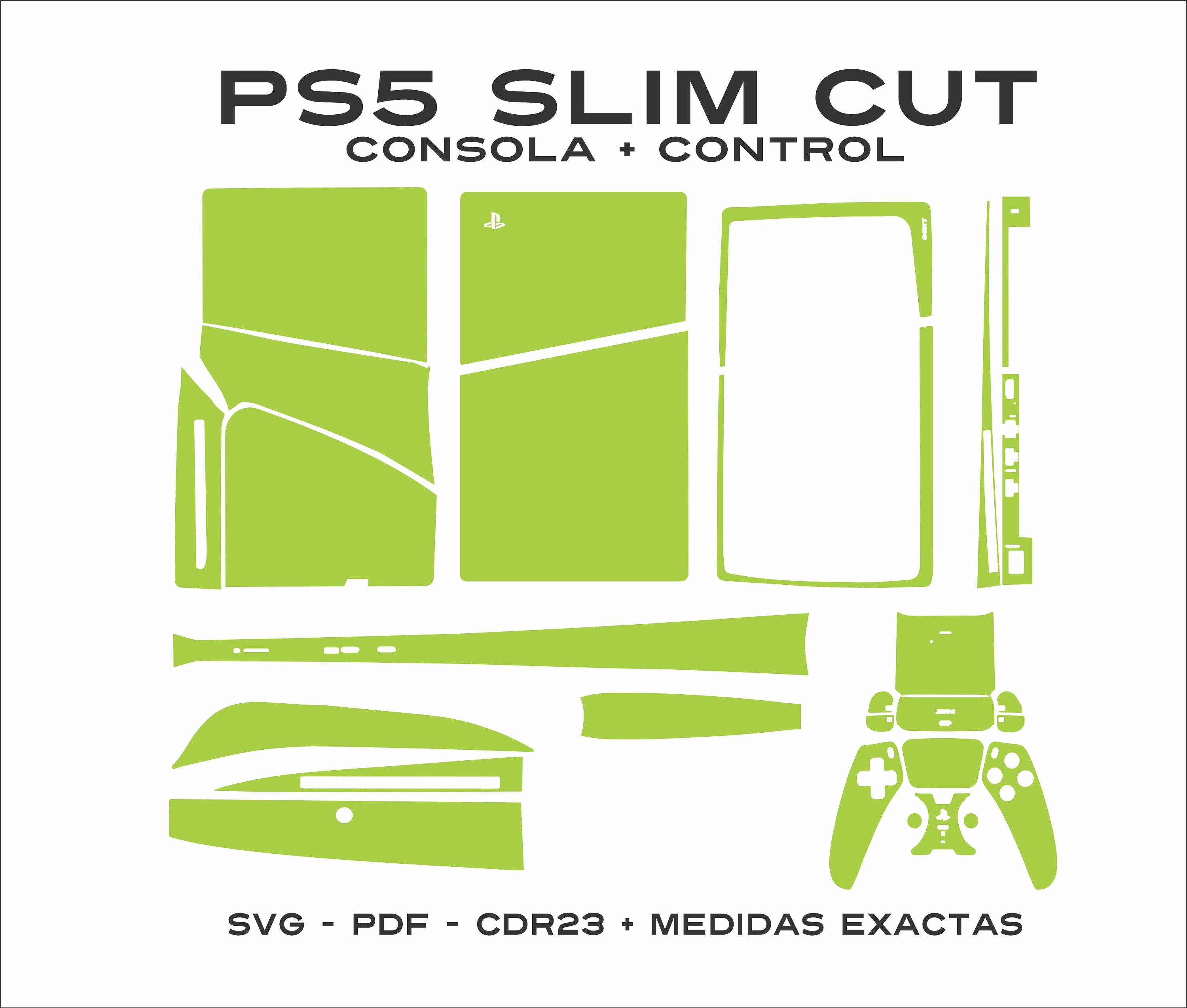 Ps5 Playstation Disk Skin Template Vector File Template Die Cut Skin ...