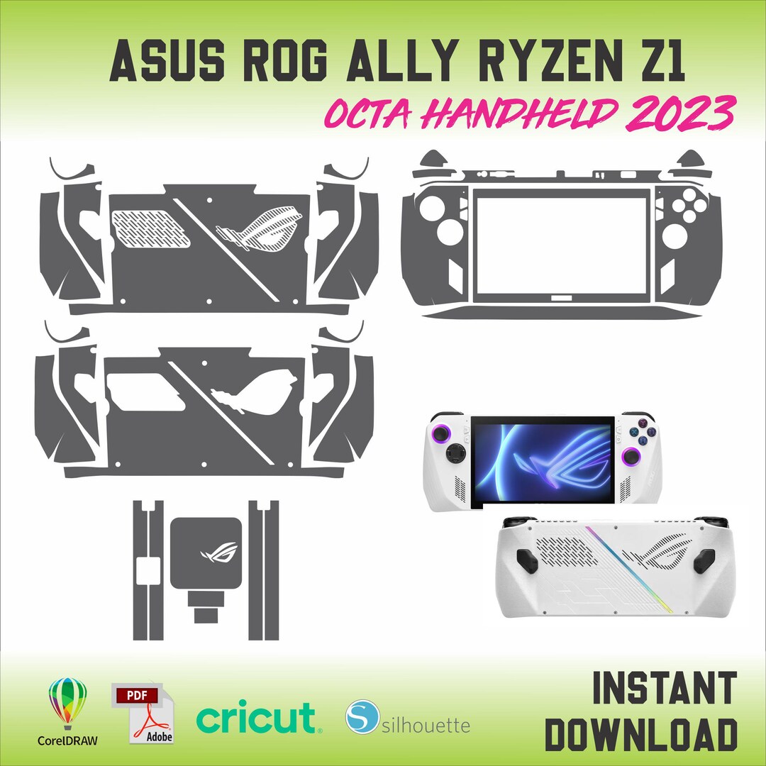 Asus ROG Ally Ryzen Z1 Octa Handheld 2023 Skin Cutting Template - Etsy