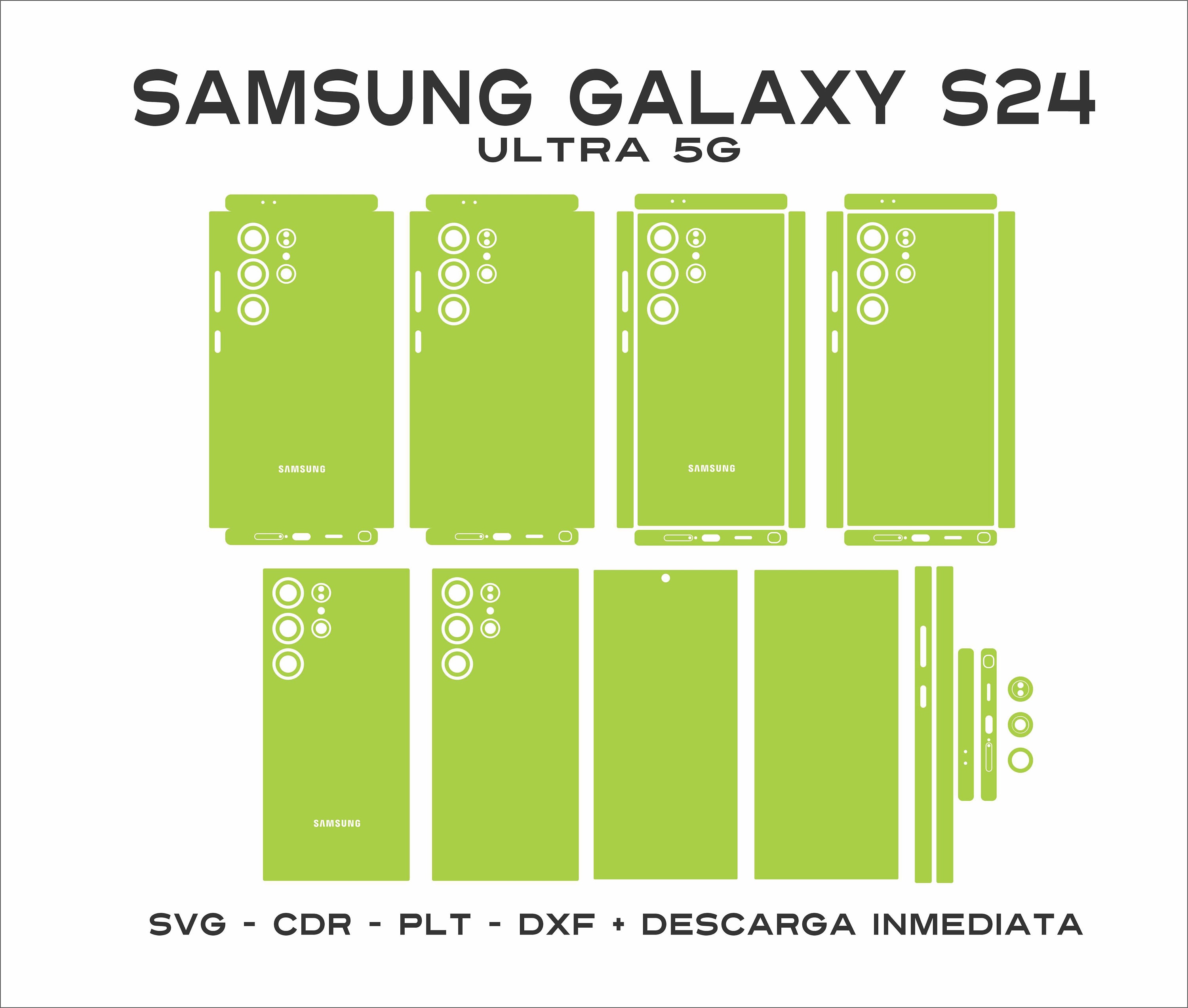 Samsung Galaxy S24 Ultra 5g Skin Template Vector Full Die Cut Vector ...